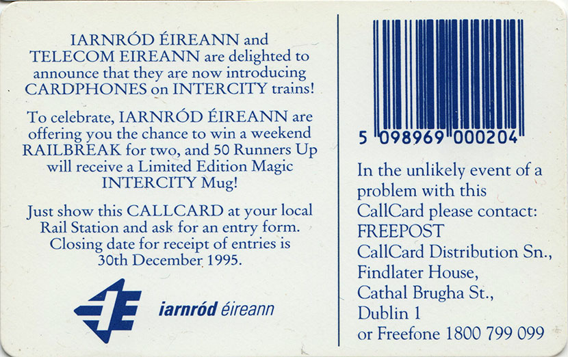 Irish Rail - The Irish Callcards Site