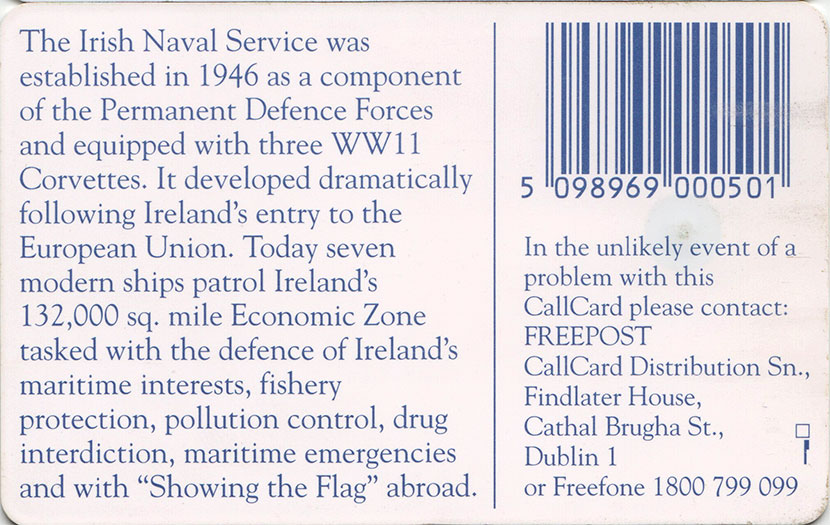 Irish Navy - The Irish Callcards Site