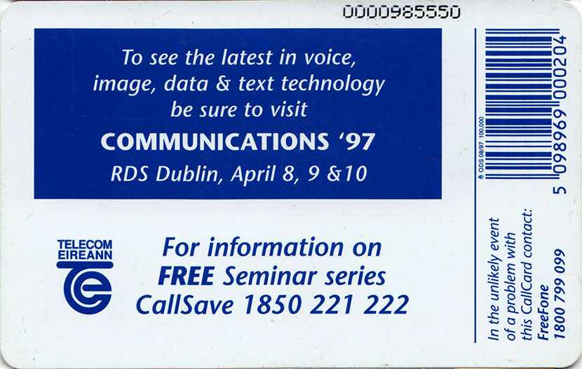 Communications '97 - The Irish Callcards Site