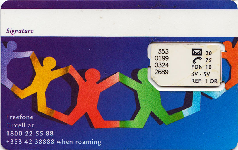 Eircell People Chain GSM SIM Card - The Irish Callcards Site