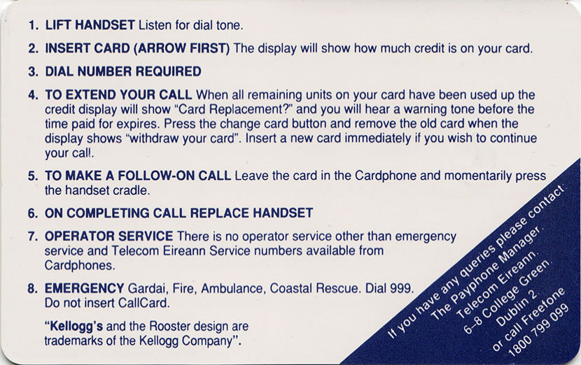 Kellogg's - The Irish Callcards Site