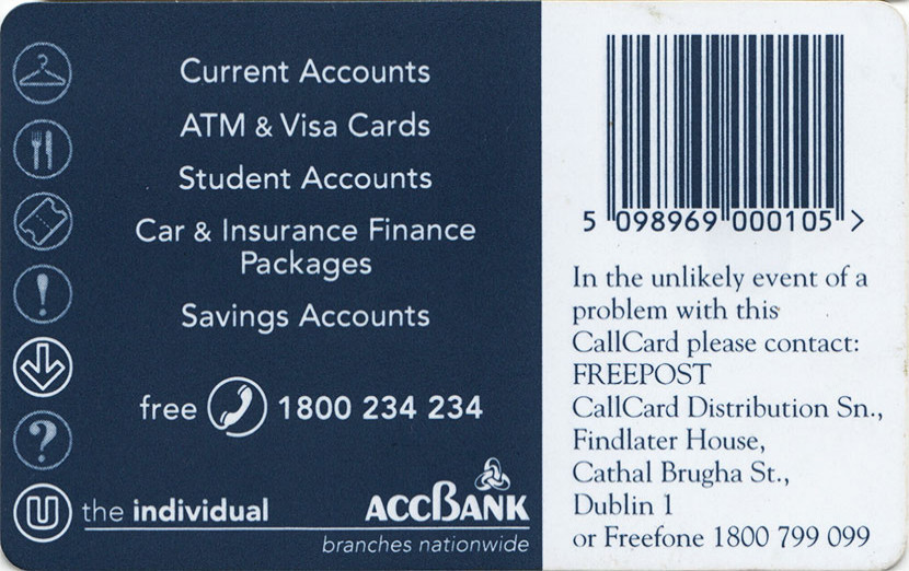 ACC Bank - The Irish Callcards Site