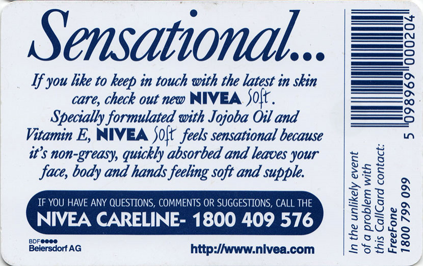 Nivea Soft - The Irish Callcards Site