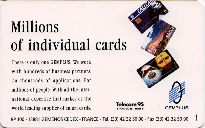 Gemplus 500 Million Promotional Card - The Irish Callcards Site
