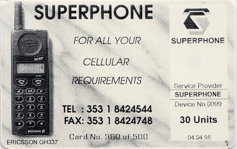 Communications 1995 - The Irish Callcards Site