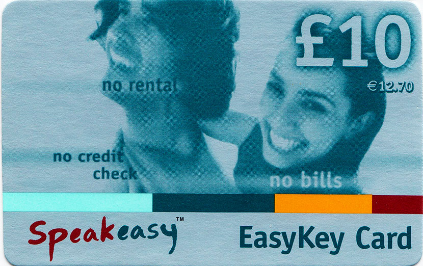 Esat Digifone Speakeasy EasyKey card - The Irish Callcards Site